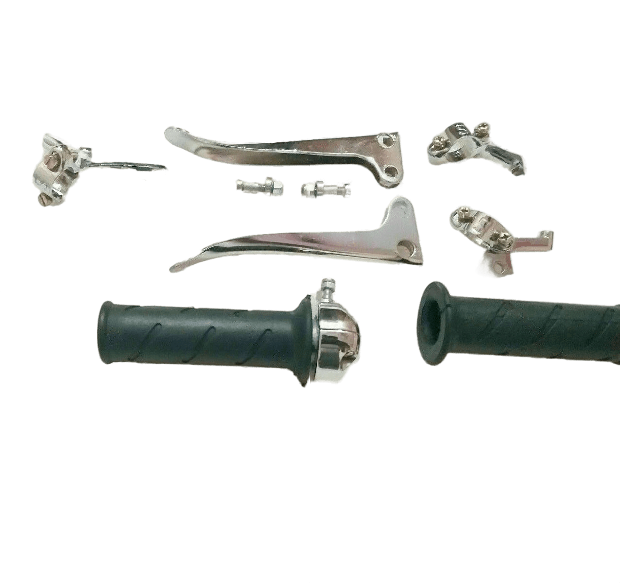 Fit For Royal Enfield Triumph BSA Early Model 7/8" Handlebar Grip Lever ...