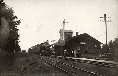 View of the train station in Craig, Nebraska 1908 RPPC Photo Postcard ...