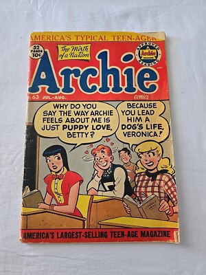 ARCHIE COMICS #63 (JULY 1953 ARCHIE) - GOLDEN AGE | eBay