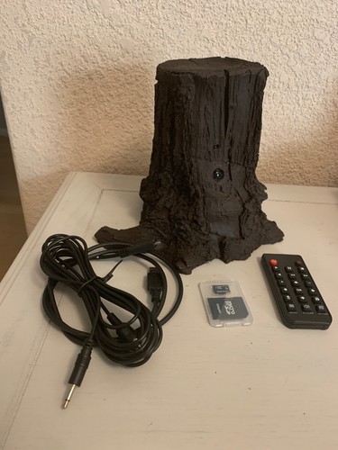 OUTDOOR 4k HIDDEN SPY CAMERA TREE STUMP | eBay