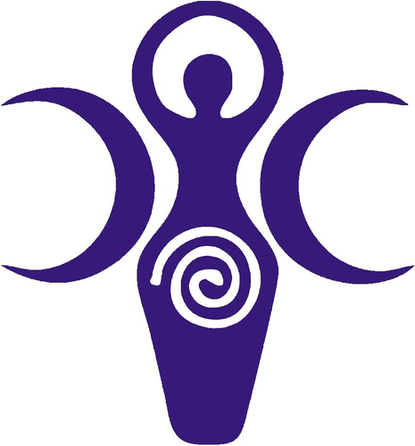 Triple Goddess Neopagan Symbol Vinyl Cutout Sticker Rub on Decal 5.2-By ...