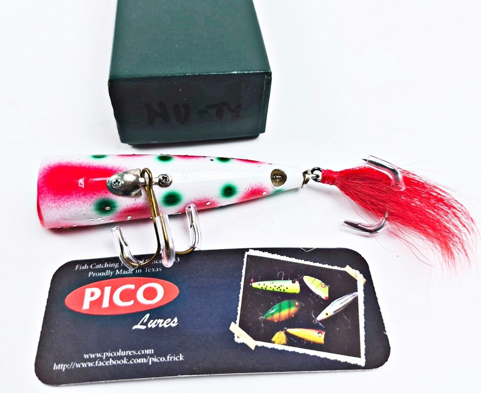 Pico Pop Lure Strawberry Flash New In Box Made In TX | eBay
