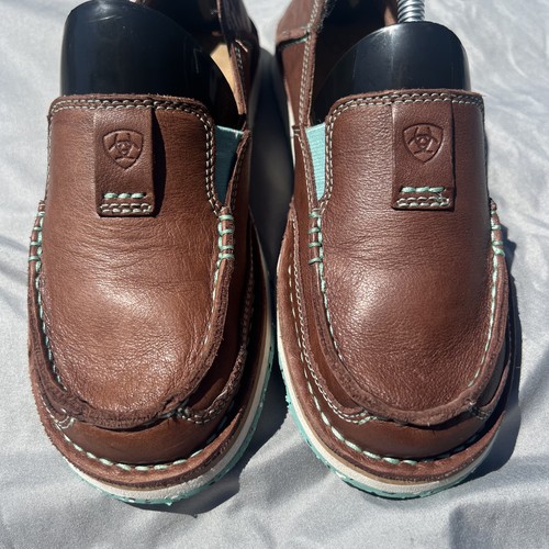 Ariat Cruiser Shoes Womens Size 7.5B Slip On Casual Brown Bomber ...