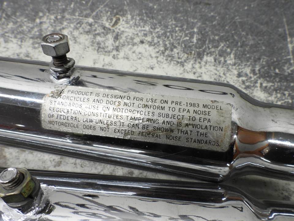 Triumph Norton BSA Harely Chopper Bobber Shorty Exhaust Mufflers 2939 ...