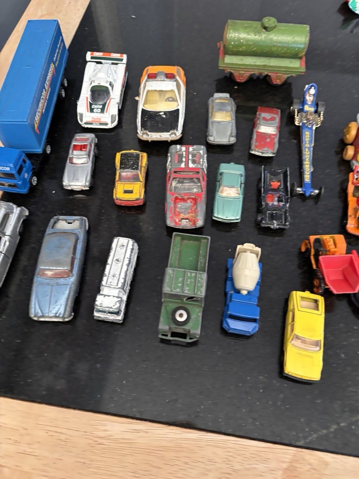 Job Lot Bundle Vintage Corgi Toys Dinky Diecast Cars Spares Repairs 007 ...
