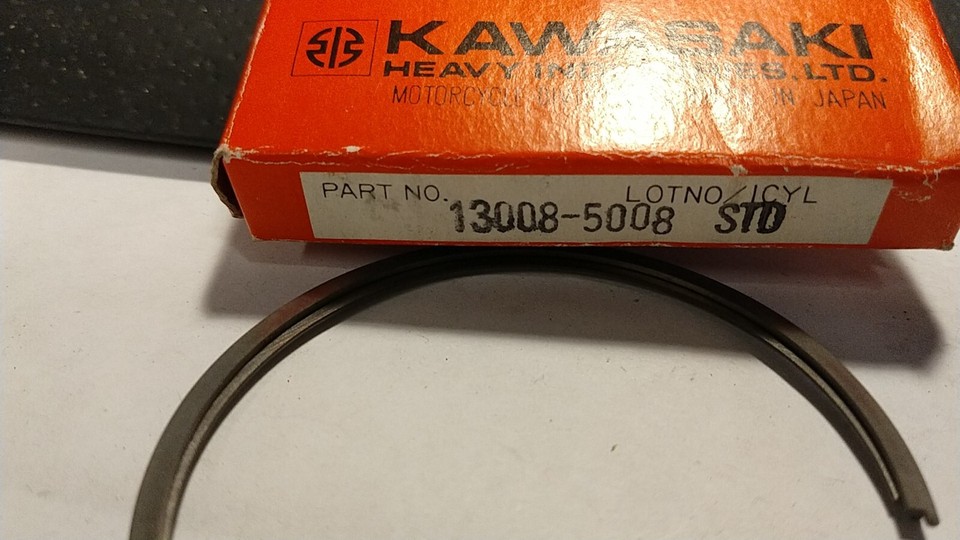 KAWASAKI KX KXT250 1974 - 85 NOS PISTON RINGS STD OEM 13008-5008 | eBay