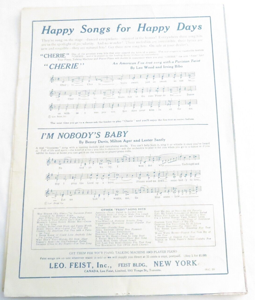 Ten Little Fingers and Ten Little Toes Down In Tennessee Sheet Music ...