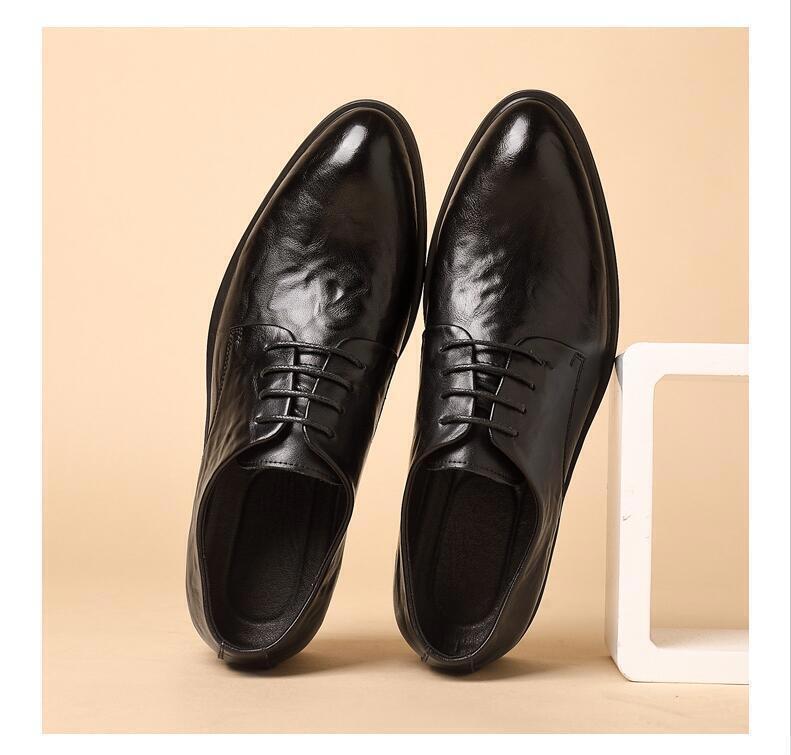 Man Heel Shoe Height Increasing Fashion Footwear Elevator Leather ...