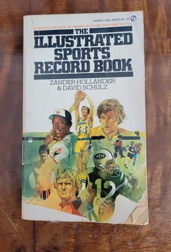 VINTAGE THE ILLUSTRATED SPORTS RECORD BOOK - SIGNET 1975 - See Picture ...