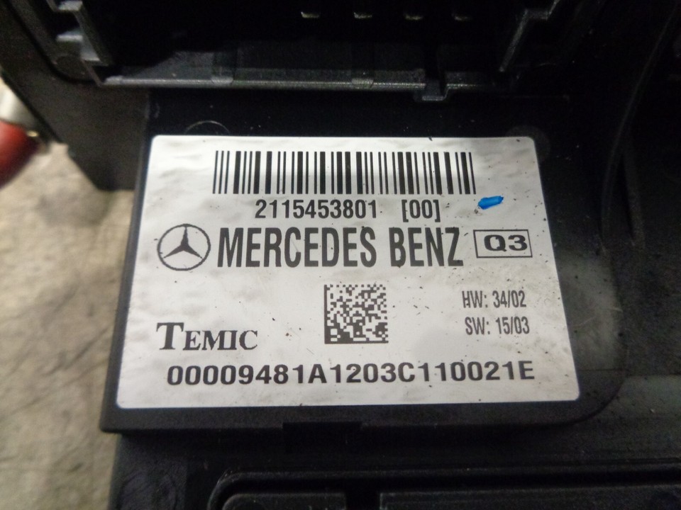 2003 MERCEDES E CLASS W211 2.7 CDI FRONT SAM MODULE FUSE BOX 2115453801 ...