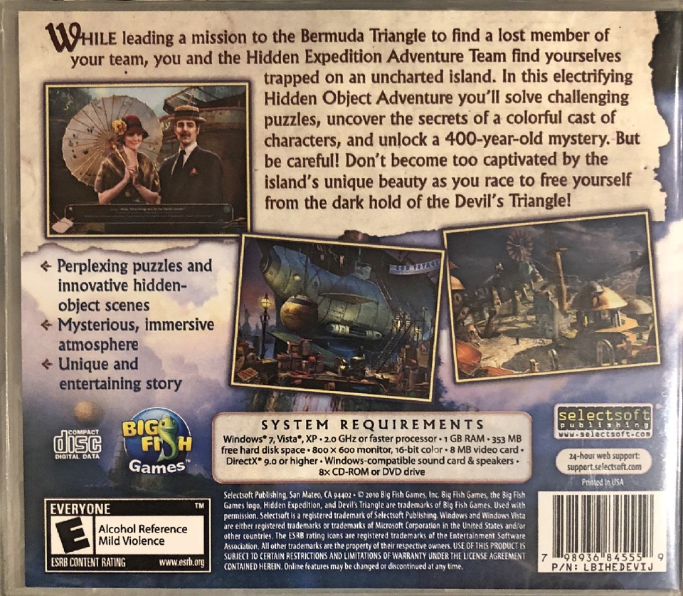 Hidden Expedition Devils Triangle Pc Brand New Win8 7 XP Hidden Object ...