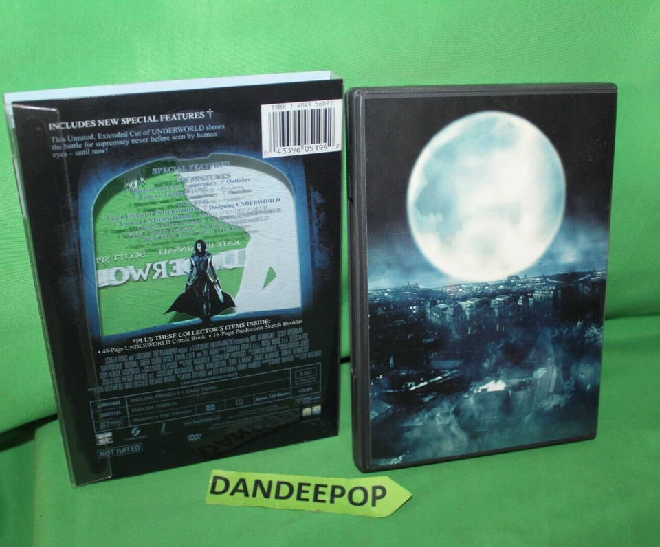 Underworld (DVD, 2004, 2-Disc Set, Extended Unrated Edition) Movies K ...