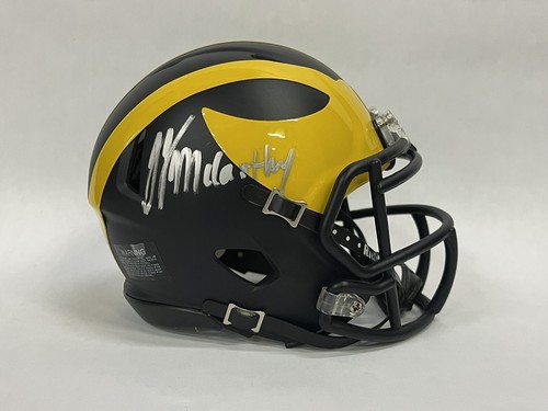 Michigan Wolverines JJ McCarthy Autographed Mini Helmet JSA Full ...