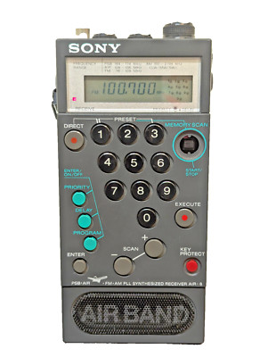 SONY AIR-8 AM/FM/PSB/AIR Synthesized Receiver; tested, receives; READ ...