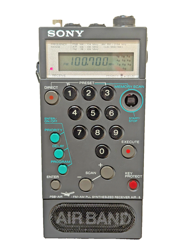 SONY AIR-8 AM/FM/PSB/AIR Synthesized Receiver; tested, receives; READ ...