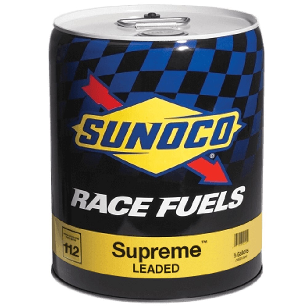 Sunoco Supreme • 112 Octane Leaded Racing Fuel • 5 Gallon Gas Can/Pail ...