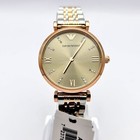 NEW GENUINE EMPORIO ARMANI GIANNI LADIES WATCH AR1840 BNIB ROSE GOLD ...