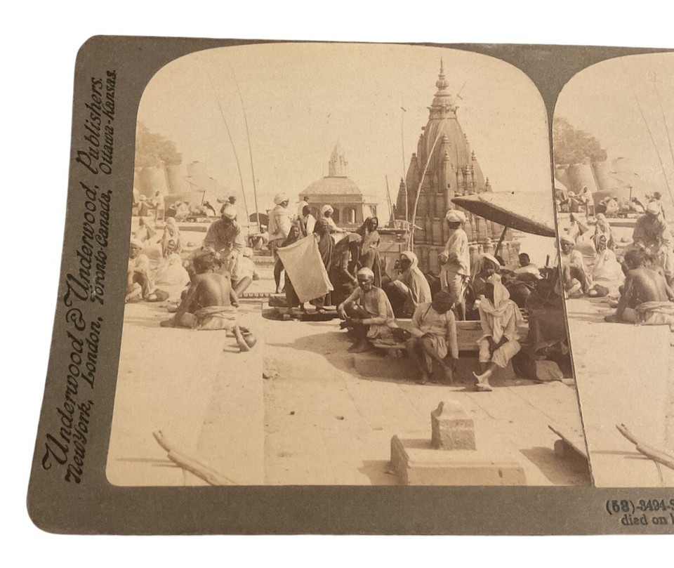 Benares India Suttee Pillar Hindu Burning Ghat Hindu Widows Pyre ...