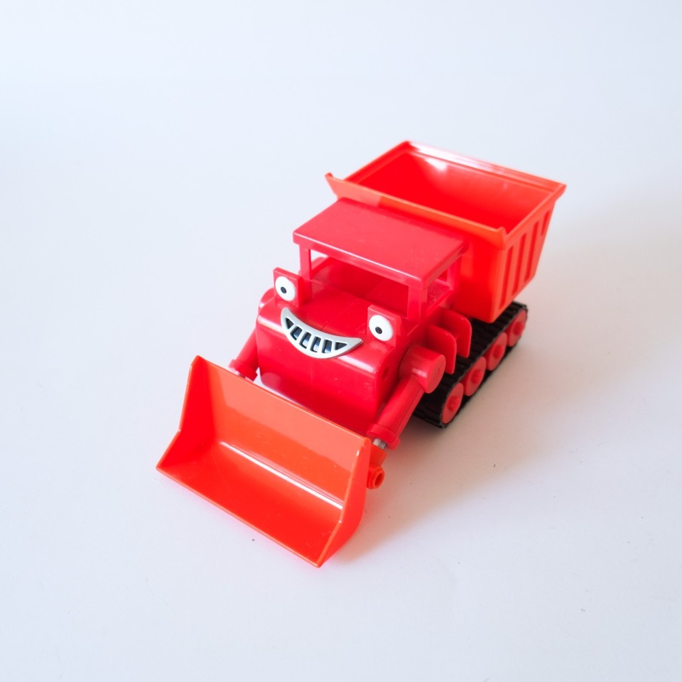 BOB THE BUILDER Muck Bulldozer Toy Action Figure - Red Digger with ...