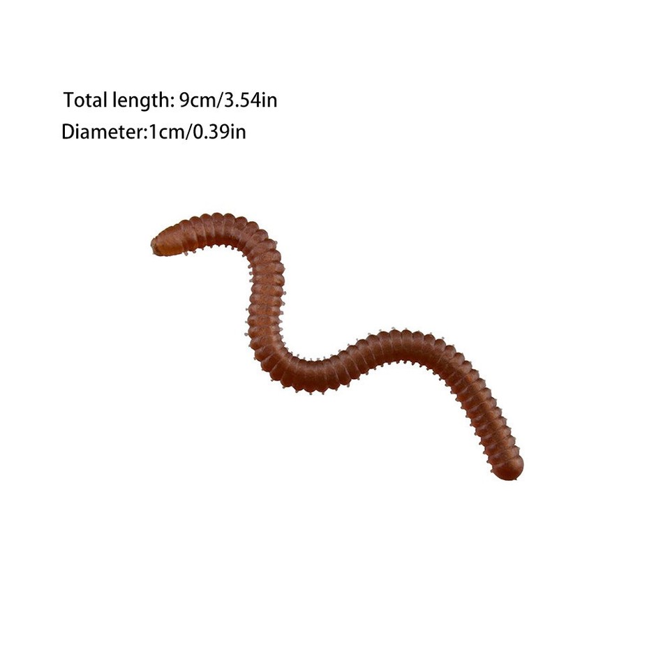 3 Pieces Wacky Worm Toy Realistic Fake Worms Scary Props Halloween ...