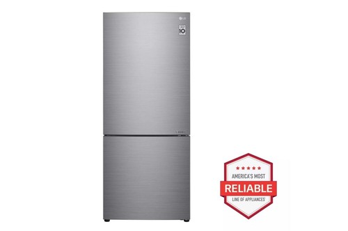 LG 15 cu.ft. Platinum Silver Bottom Freezer Refrigerator--BRAND NEW! | eBay