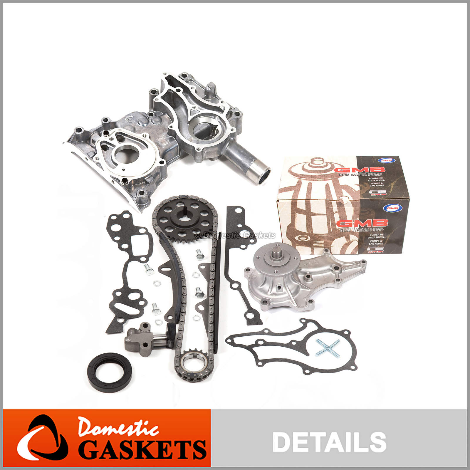 High Performance Timing Chain Kit Water Pump Timing Cover for 85-95 ...
