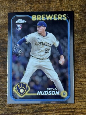 2024 Milwaukee Brewers ROOKIE Bryan Hudson Topps Chrome Update #USC169 ...