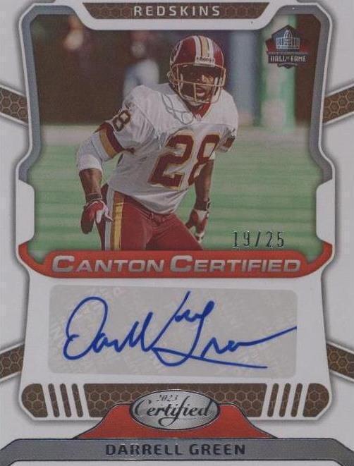 2023 Panini Certified - Canton Certified Signatures Darrell Green #CCS ...