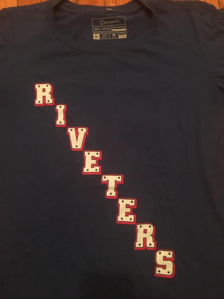 Metropolitan Riveters NWHL Hockey Shirt Women’s XL New York Amanda ...