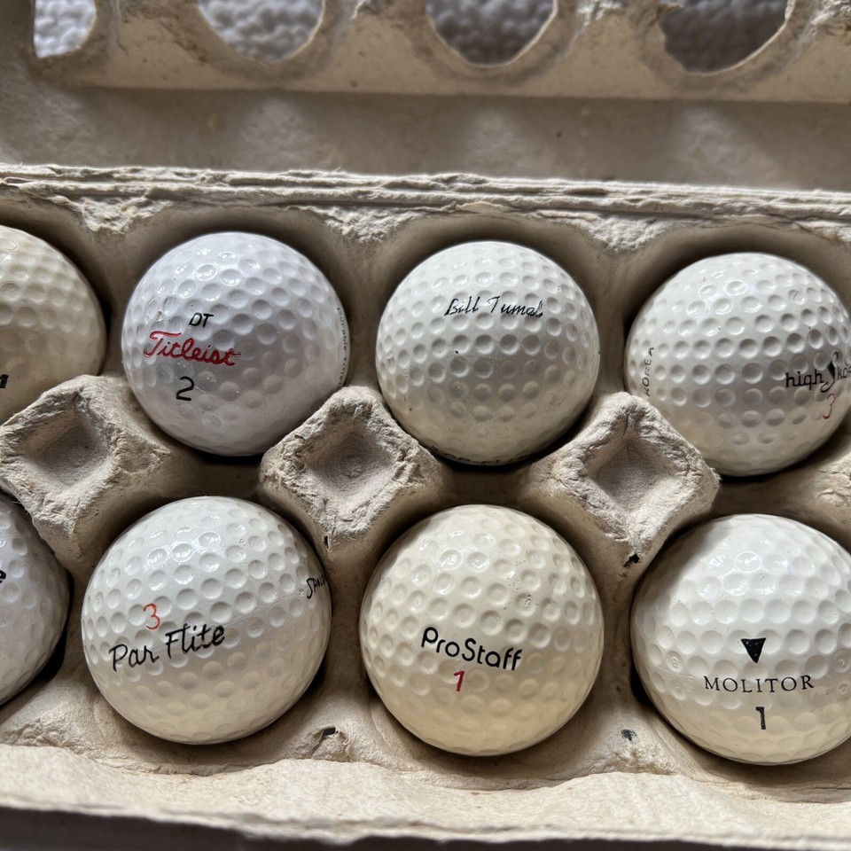 Vintage Signature Golf Ball Lot of 12 -High Kore Spaulding Titleist ...