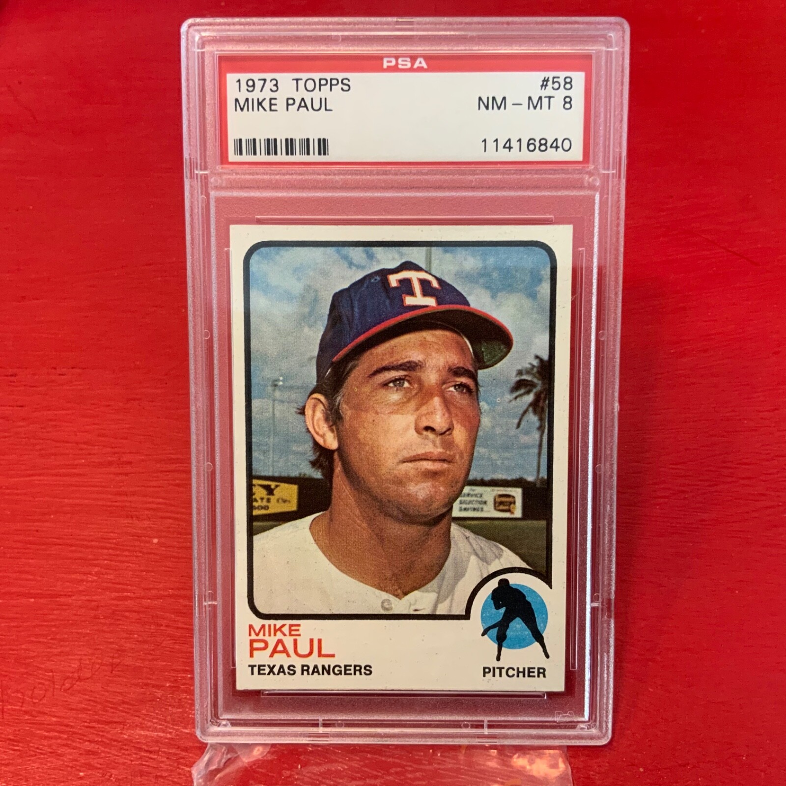 1973 Topps Mike Paul #58 *Rangers* PSA 8 NM-MT | eBay