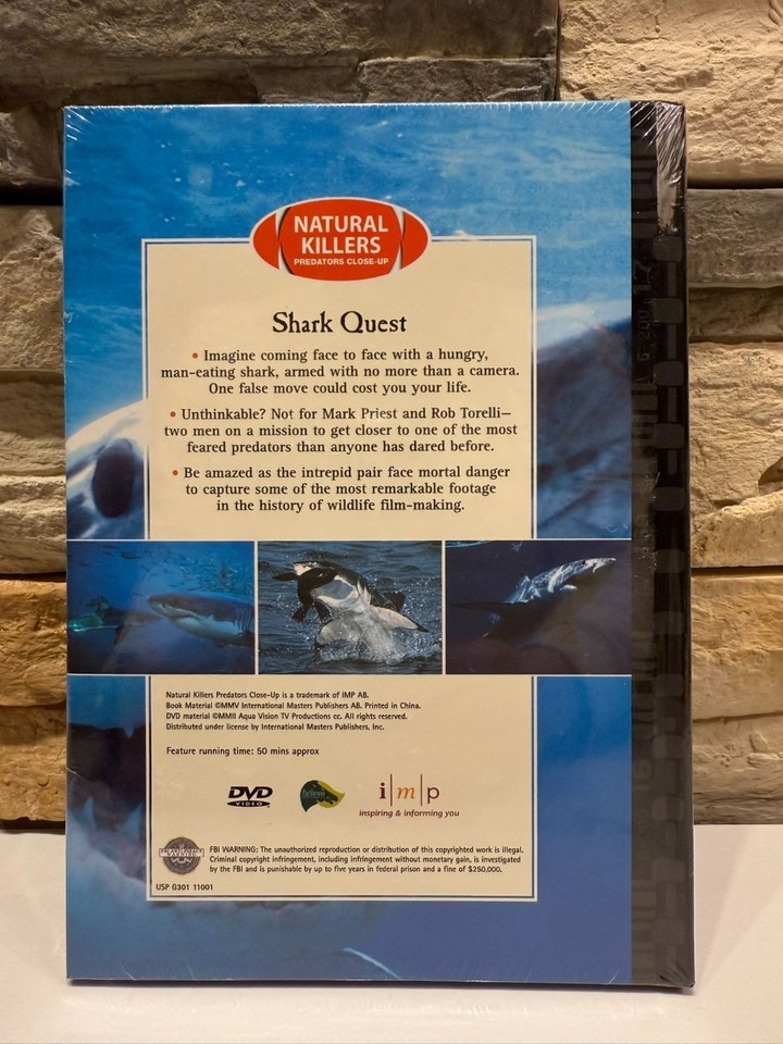 Shark Quest 2005 (Natural Killers Predators Close Up) New & Sealed DVD ...