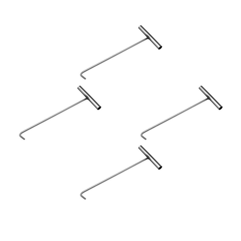 4pcs Manhole Cover Hook Roll Up Door Stainless Steel Manhole Cover ...