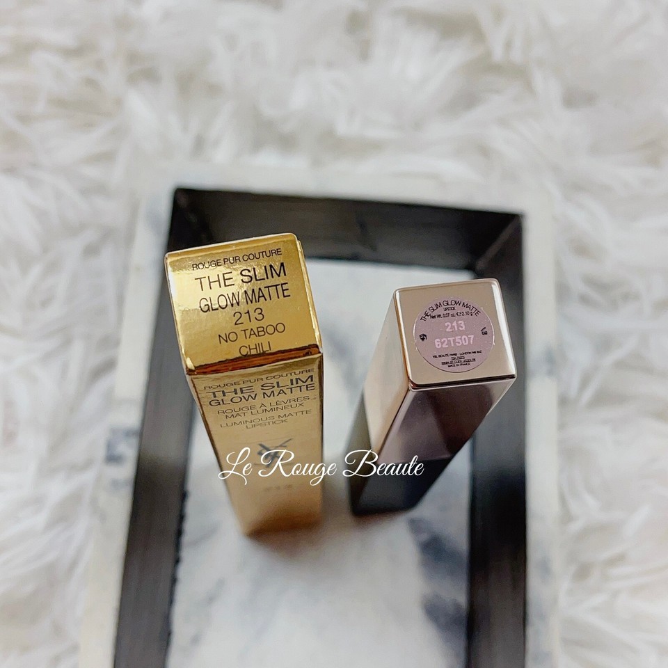 Ysl Rouge Pur Couture The Slim Glow Matte Lipstick - 213 No Taboo Chili ...