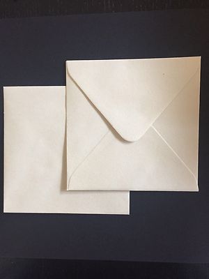Recycled Textured ENVELOPES 160mm square x 20 OATMEAL CREAM Textured ...