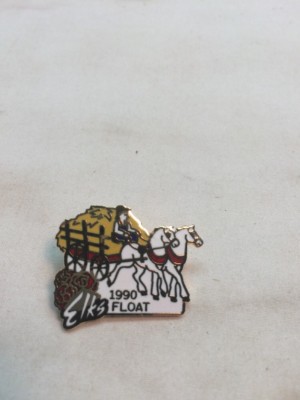 BPOE Elks 1990 Rose Bowl Parade Float Pin | eBay