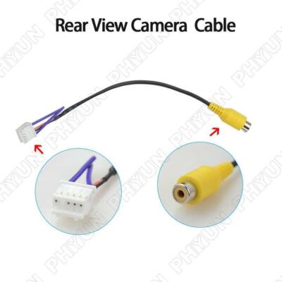 4PIN Rear View Back Up Camera Cable Adaptor RCA for Car Android Stereo ...