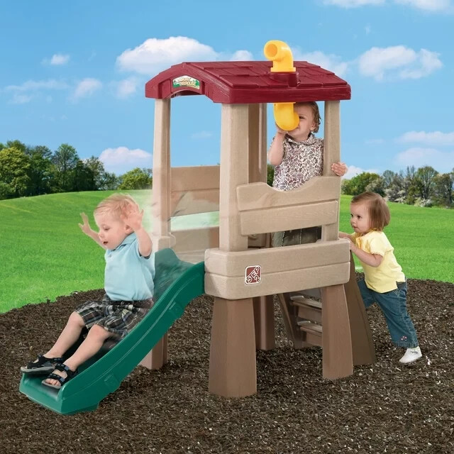 Step2 Naturally Playful Lookout Treehouse Toddler Climber with Slide | eBay