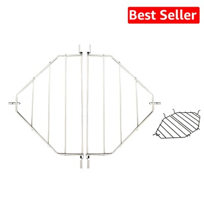 Baking and Roasting Drip Pan Rack Set for Oval Grills - Safe, Durable ...