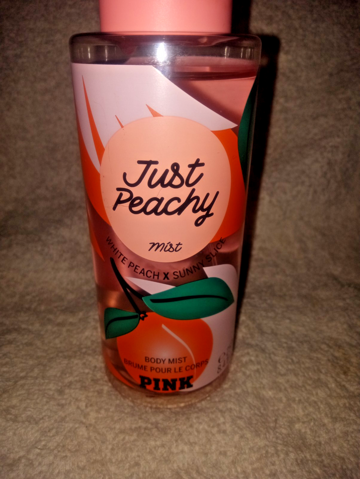 VICTORIA'S SECRET PINK JUST PEACHY BODY MIST 8.4 FL OZ Full Bottle | eBay