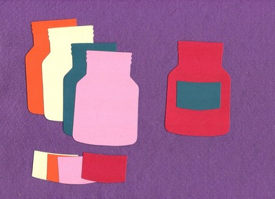 FOOD JAR with label die cuts scrapbook cards | eBay