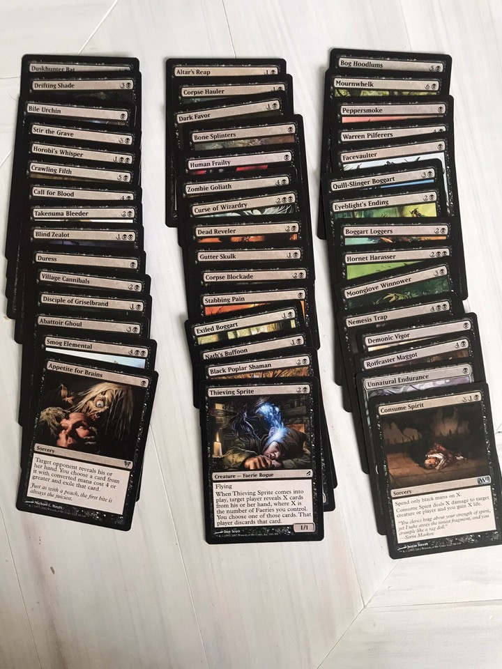 500 MTG Magic the Gathering Cards Commons/Uncommons Bulk Lot Revised to ...