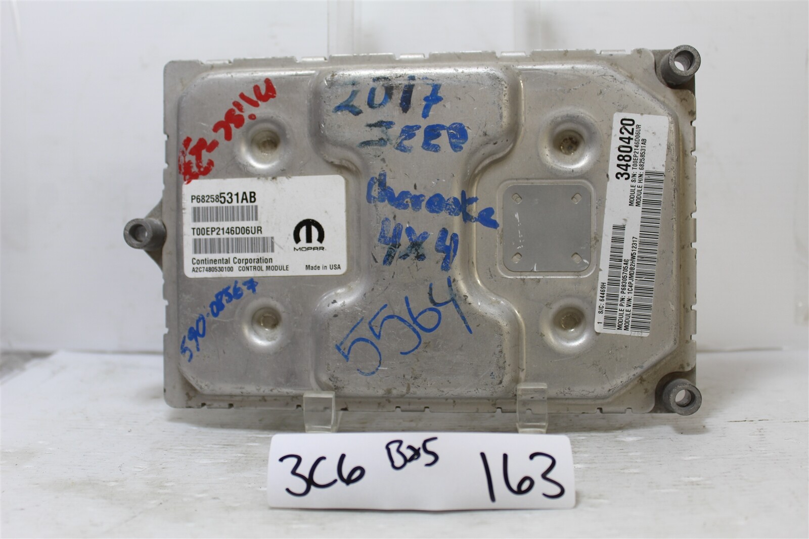 68258531AB Chrysler 200 2016-2017 Engine Computer Module 163 3C6 B5 | eBay
