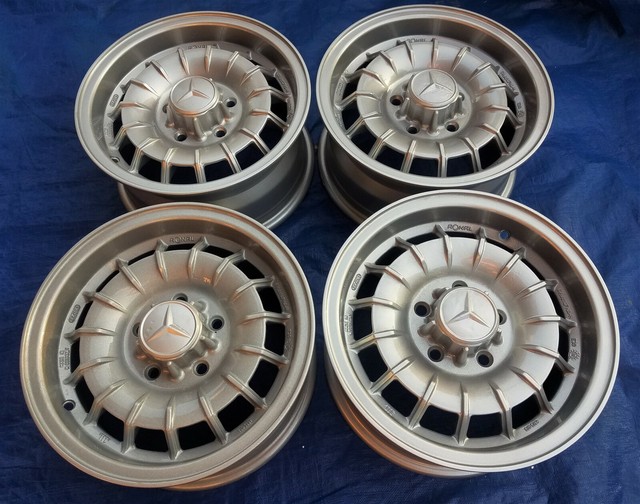 Ronal Bundt Mexican Hat Baroque 14x6.5 Wheels Rims MERCEDES R107 W116 ...