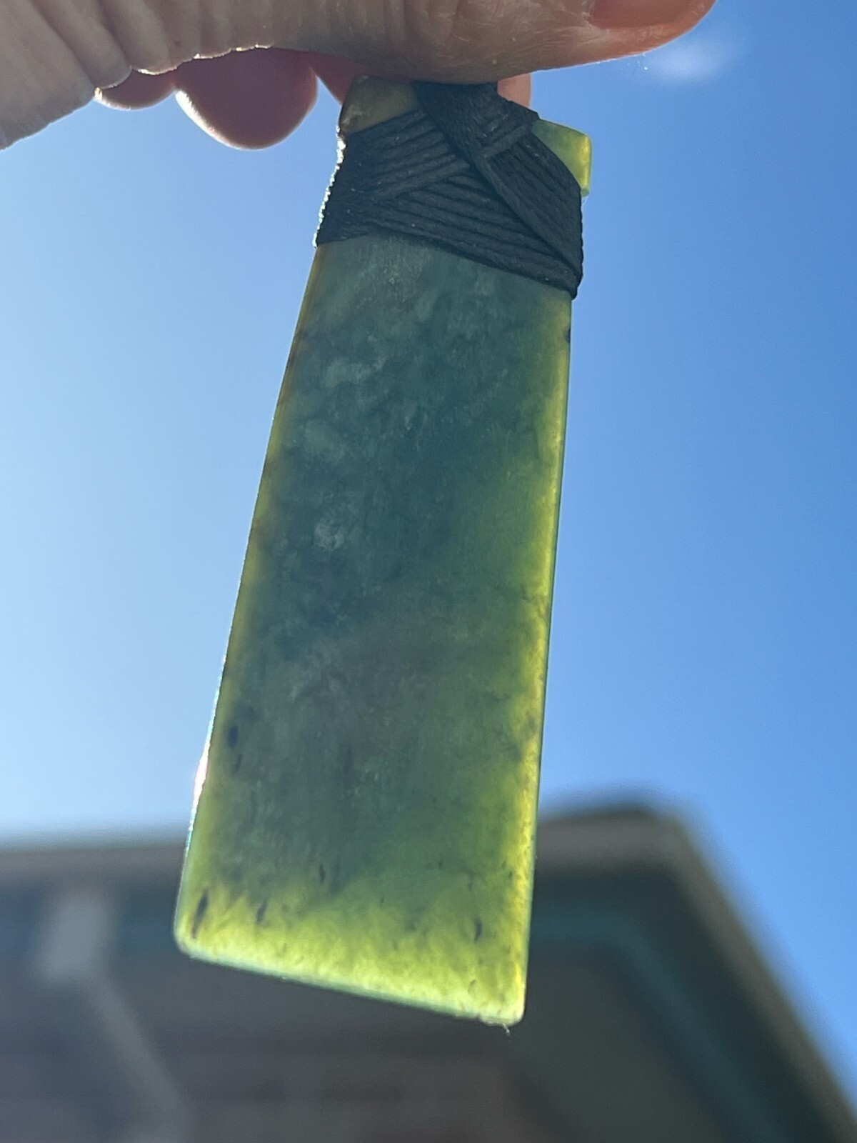 Genuine New Zealand Maori Greenstone Green Thin Marsden Toki | eBay ...