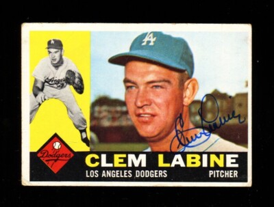 1960 TOPPS CLEM LABINE #29 DODGERS SIGNED AUTOGRAPH VINTAGE | eBay