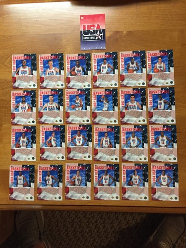 1994 UPPER DECK USA DREAM TEAM LOTTERY EXCHANGE SET W/SENDOFF CARD ...