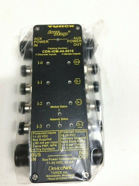 Turck Bus Stop DeviceNet Interlink Block Cdn-iom-44-0010 for sale ...