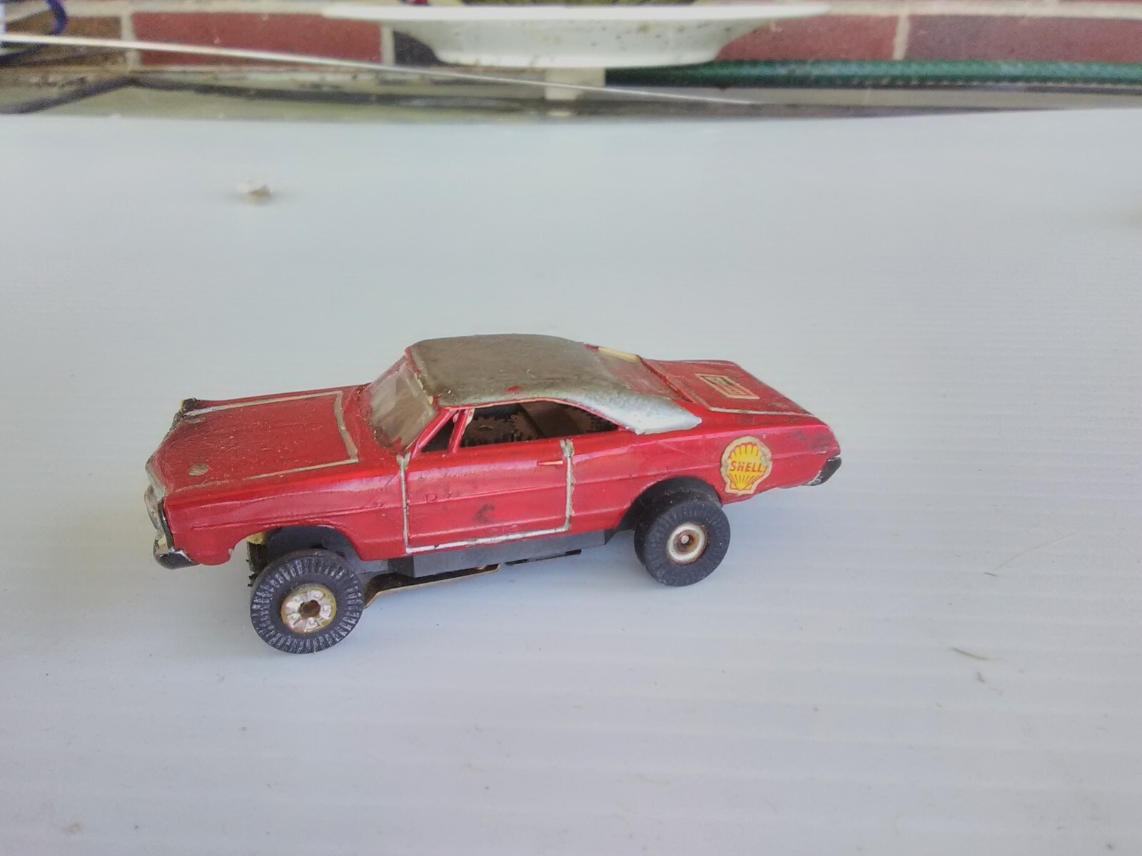 AURORA TJET RED SLOT CAR JUNK YEAD WRECKED CAR NOT TESTED | eBay