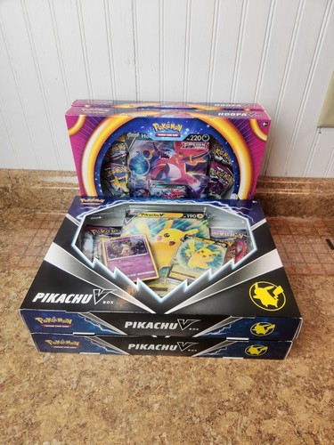 2x Pokémon TCG: Hoopa V Box BRAND NEW SHIPS ASAP & 2x Pokemon Pikachu V ...